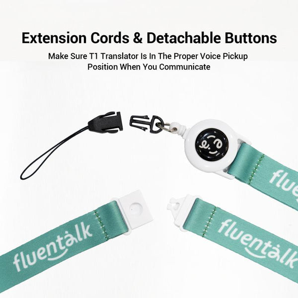 Fluentalk Handheld Translator Device Lanyard